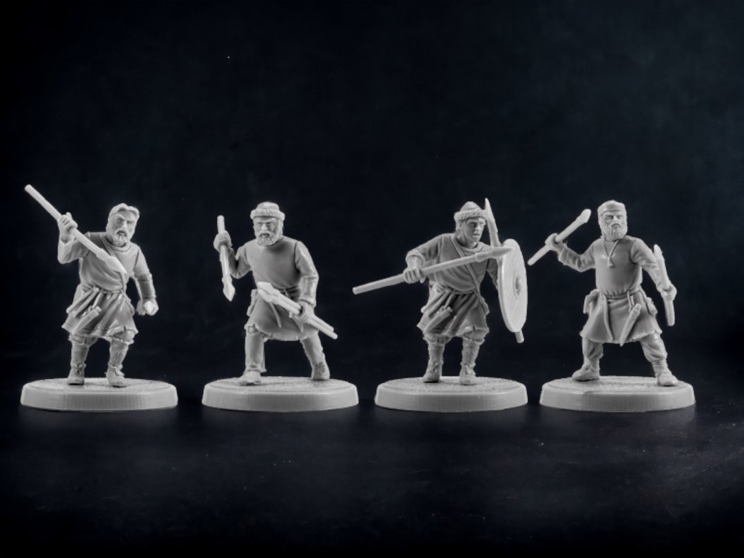 Set of 4 Pagan Rus. 28 Mm Miniatures Set 5 - Etsy