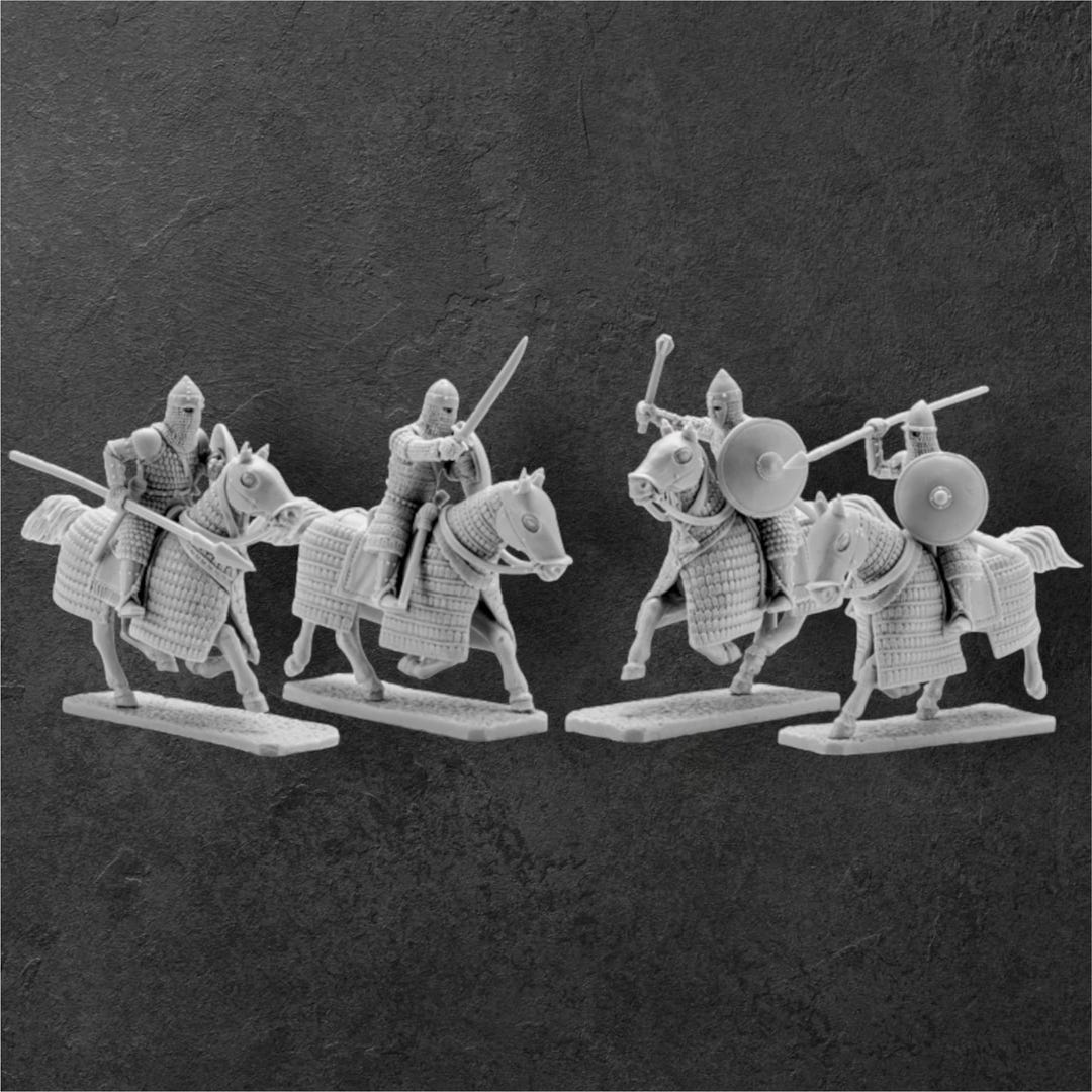 Set of 4 Byzantine Cataphracts. 28 Mm Miniatures - Etsy