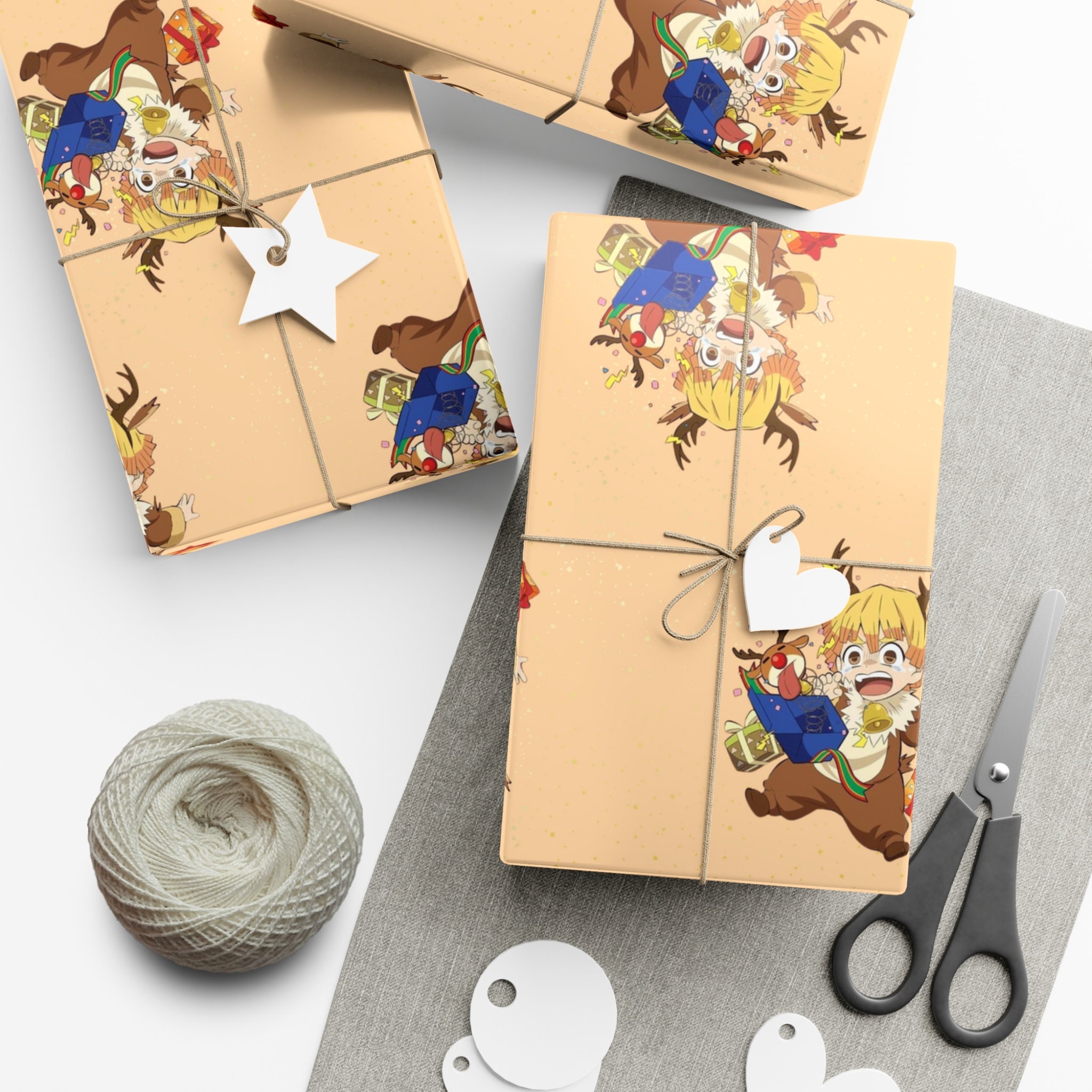 Zenitsu Paper, Gift Wrap Papers, Anime Wrapping Paper, Anime Christmas ...