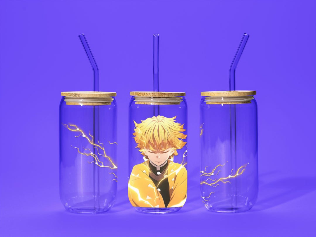 Anime Hashira, Zenitsu, Demon Slayer, Yellow Cup, Sipper Glass, Anime ...