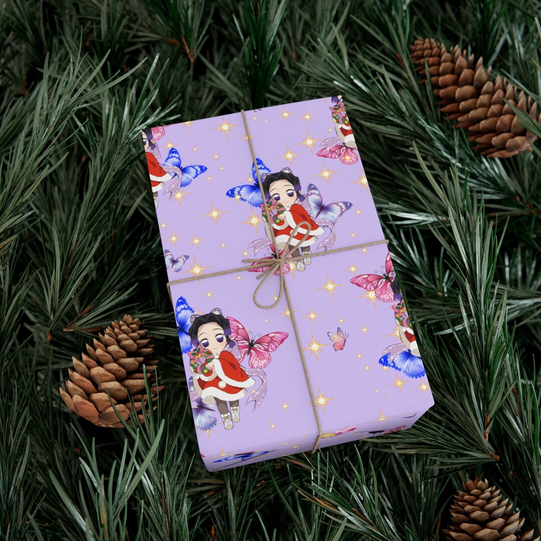 Gift Wrap Papers, Anime Wrapping Paper, Anime Christmas, Chibi Wrap ...