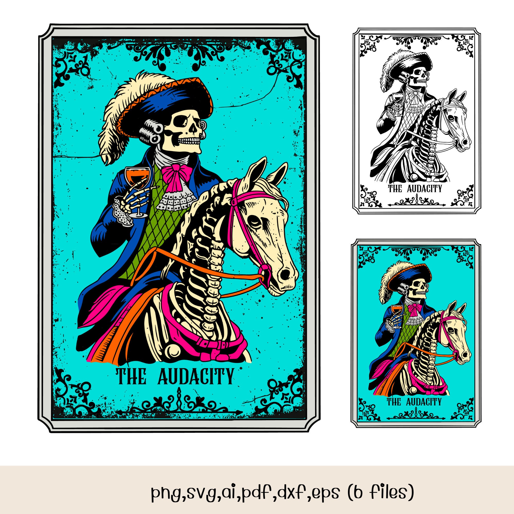 Audacity Tarot Card - SVG Tarot Card Image - the Audacity - Male ...
