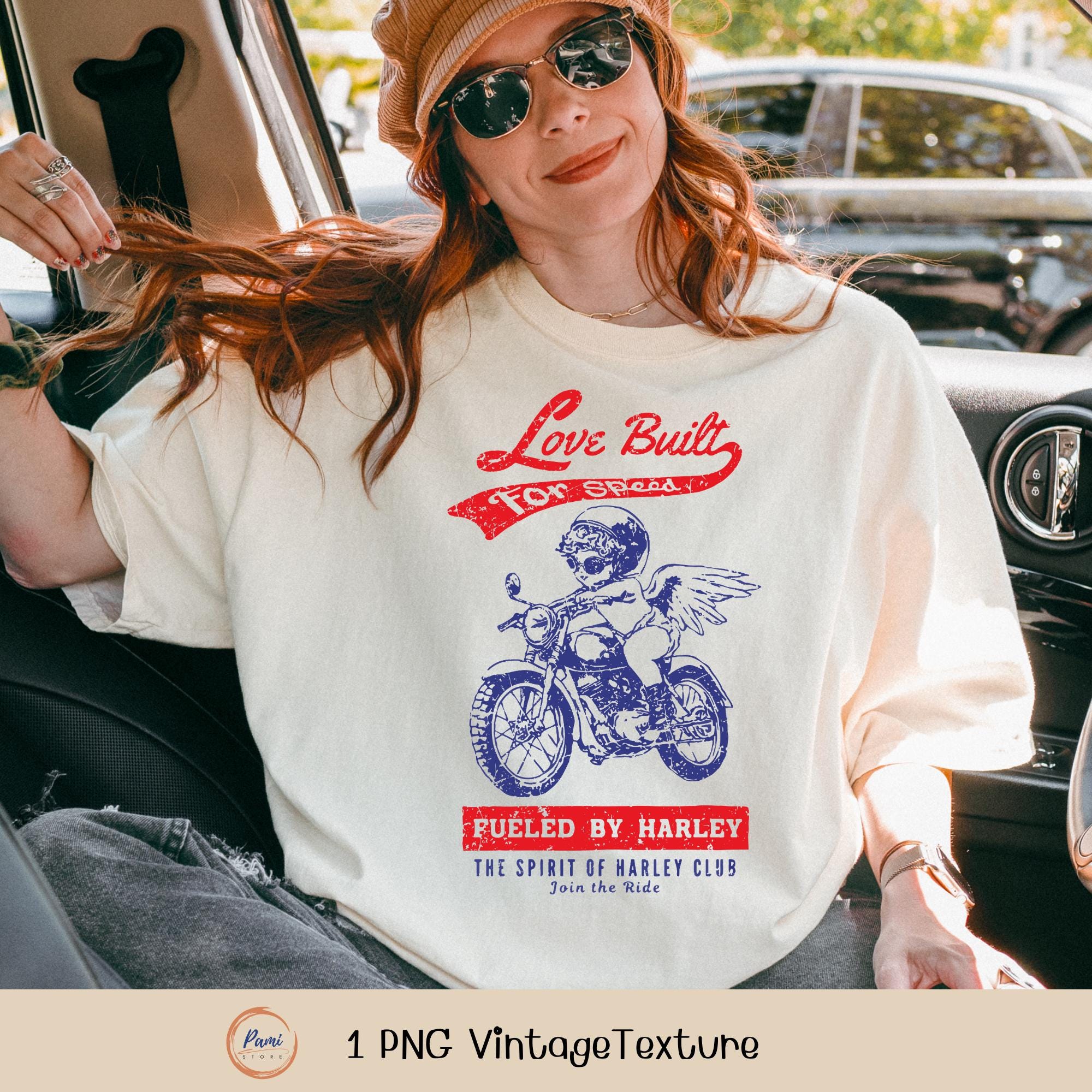 Love Built for Speed Vintage Motorcycle Design|harley-inspired Digital ...