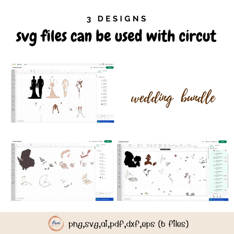 Black Wedding Clipart Bundle - African American Bride and Groom SVG ...