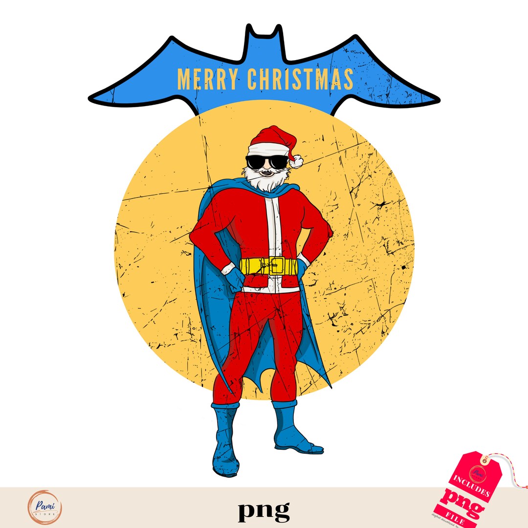 Funny Hero Santa Claus Png, Father and Son Shirt,santa Png Funny,santa ...