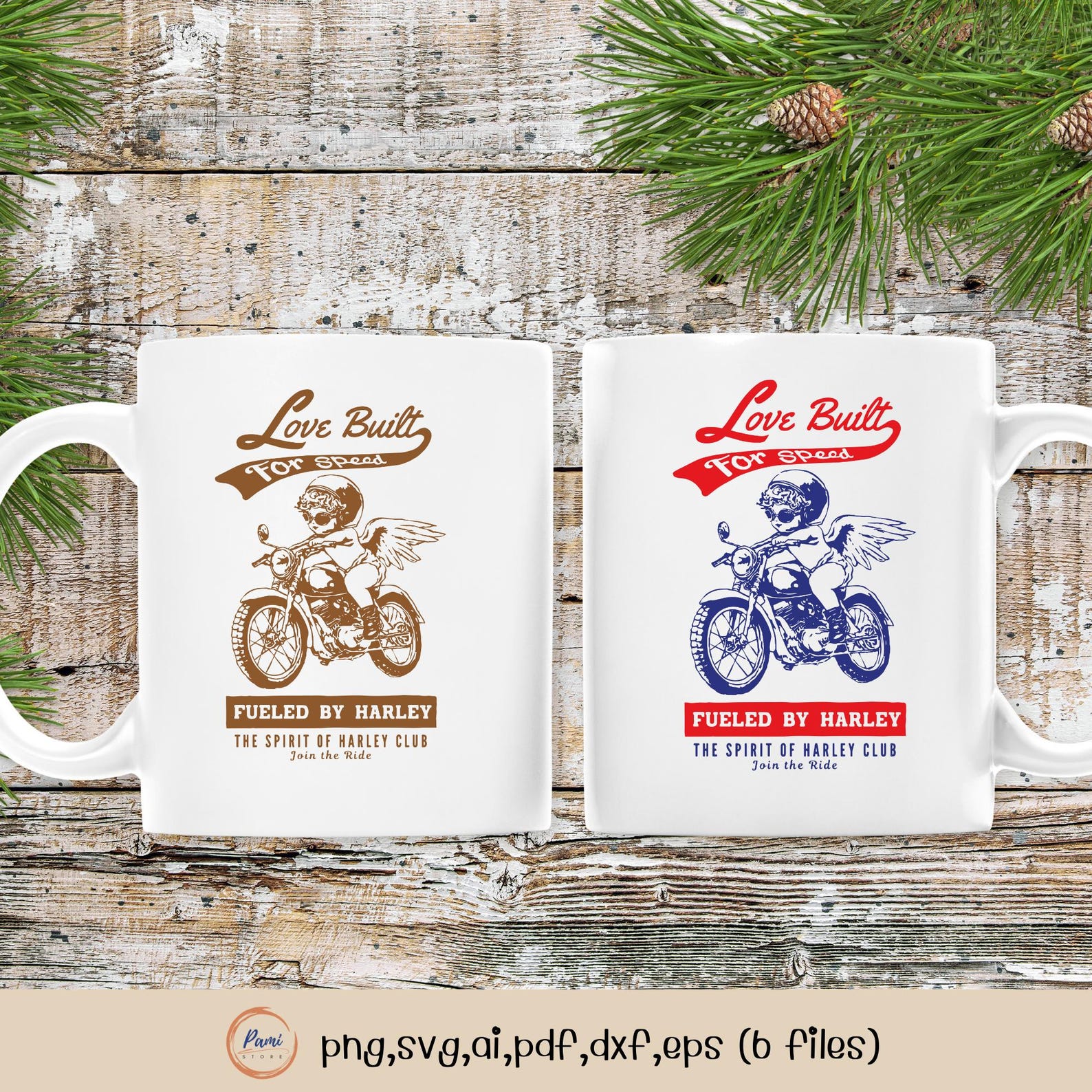 Love Built for Speed Vintage Motorcycle Design|harley-inspired Digital ...
