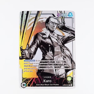 Set of 8 Custom TEXTURED & Holo One Piece OP TCG Leader Cards OP03 ...