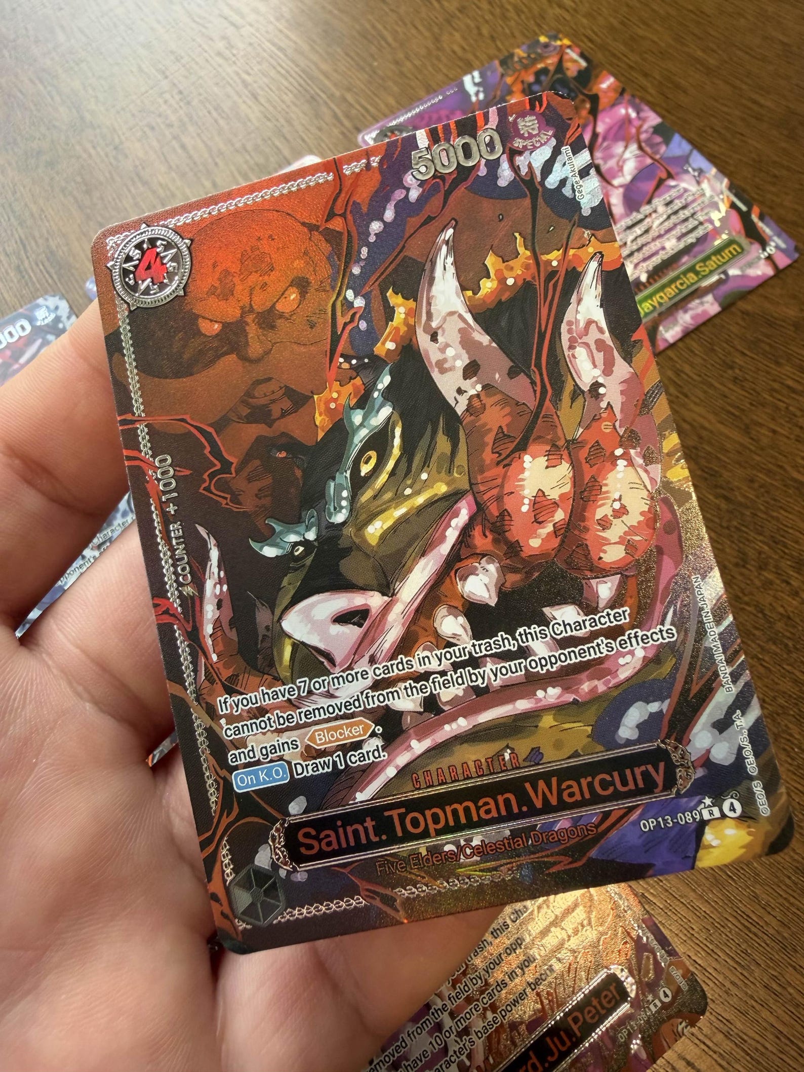 Five Elders Alt Art One Piece TCG Proxy | Handmade Holographic SP Cards ...