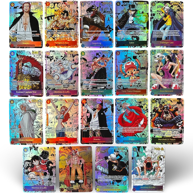 Anime Trading Cards Png - Etsy