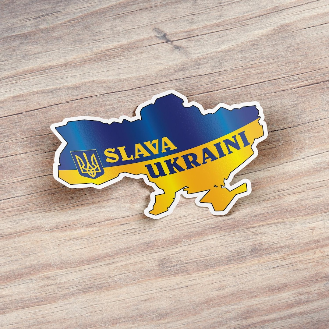 Slava Ukraini Glory to Ukraine Support Car Bumper Vinyl Sticker Decal ...