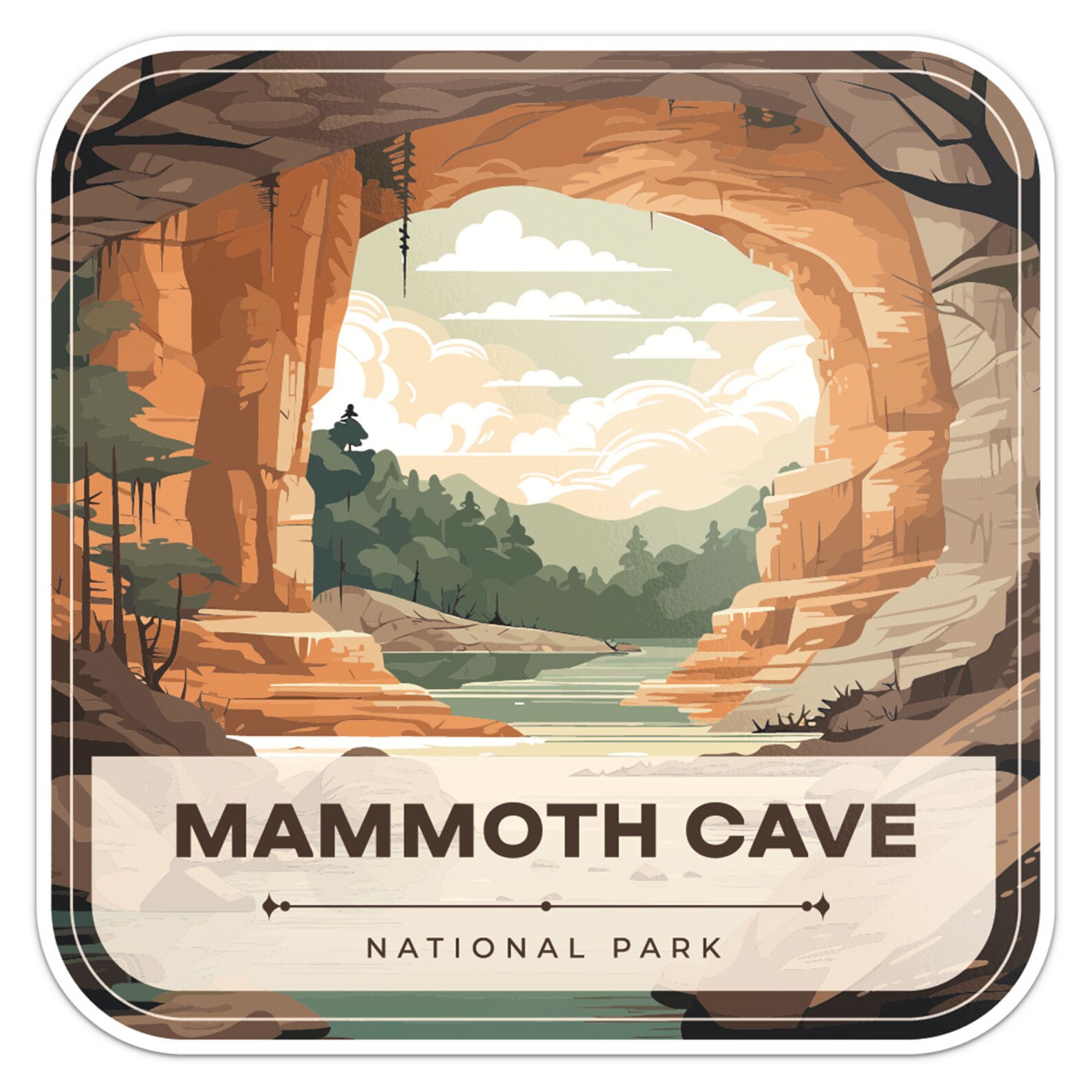 Mammoth Cave National Park Sticker Car Bumper Decal - Etsy