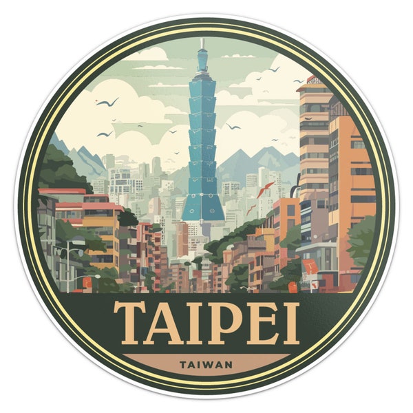 Taiwan Sticker - Etsy
