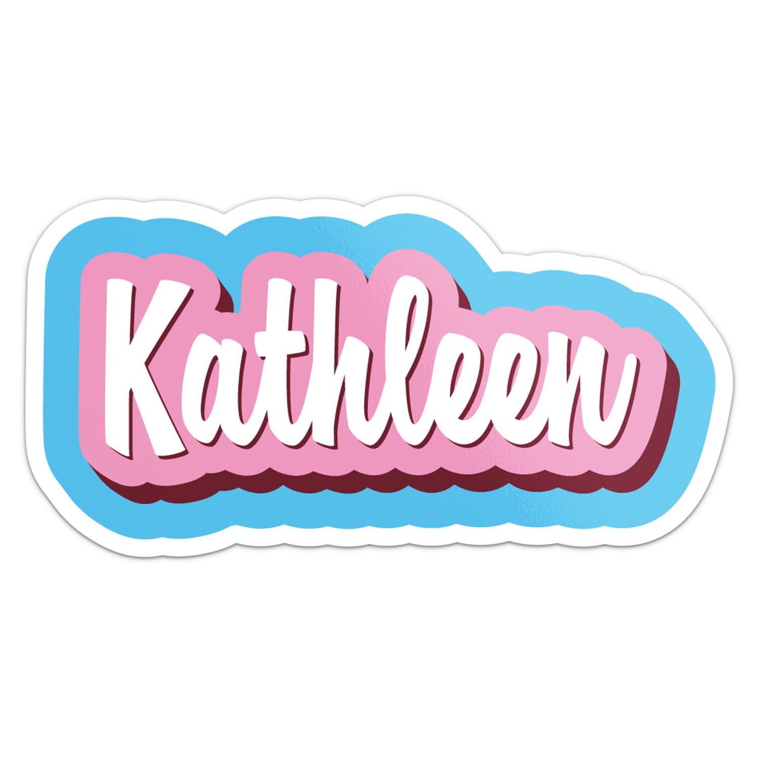 Cartoon Kathleen Name Sticker Car Bumper Decal - Etsy