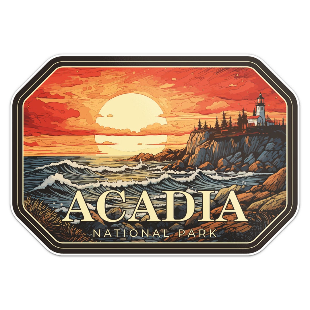 Acadia National Park Sticker Vinyl Car Bumper - Etsy