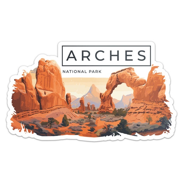 Arches National Park Sticker Vinyl Car Bumper Decal - Etsy