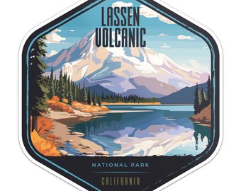 Sunset Lassen Volcanic National Park Sticker Car Bumper Decal - Etsy