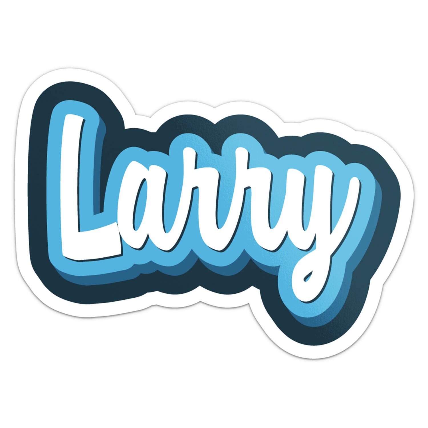Cartoon Larry Name Sticker Car Bumper Decal - Etsy