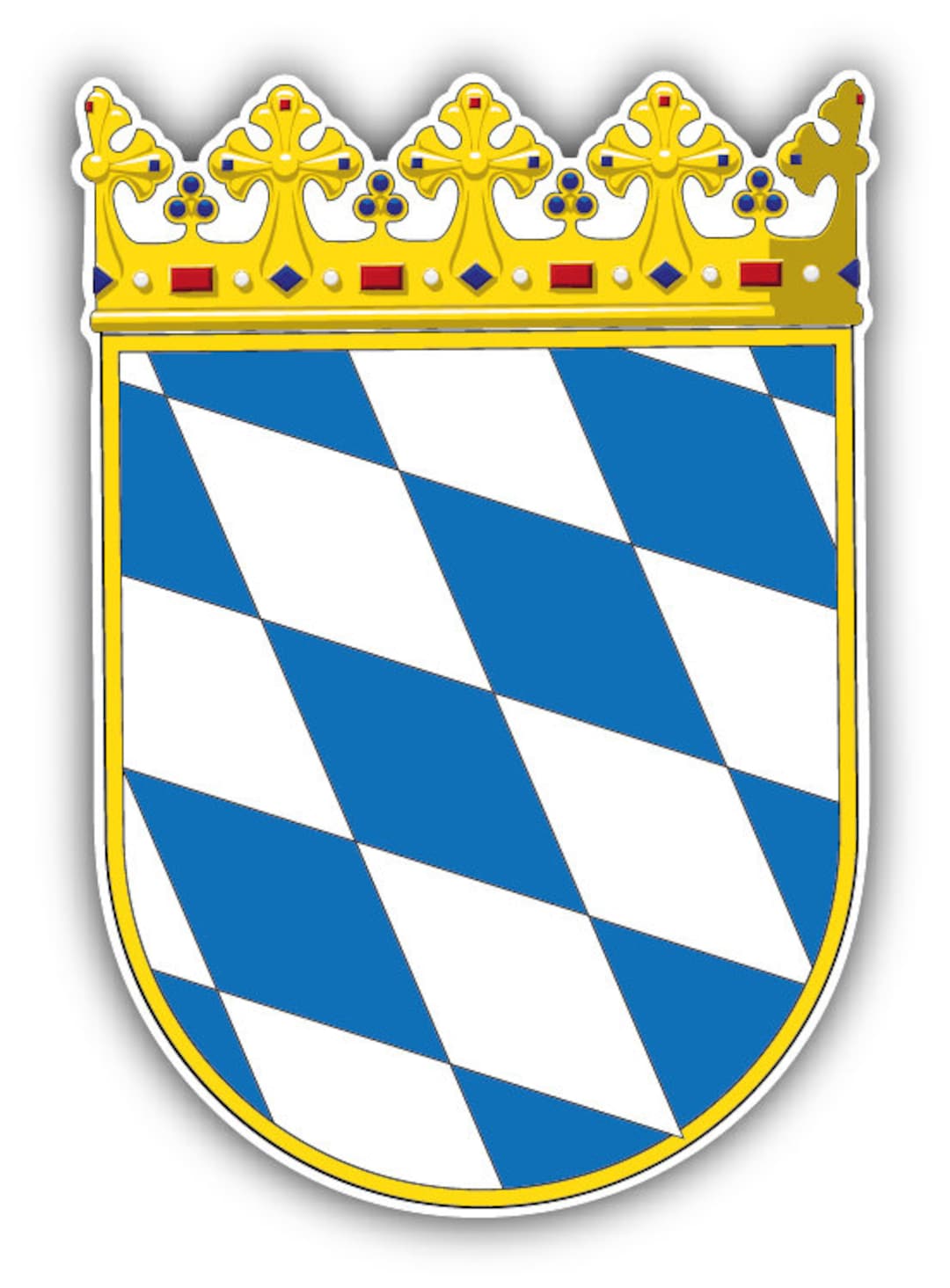 Bavaria State Coat of Arms Germany Car Bumper Sticker Decal - Etsy
