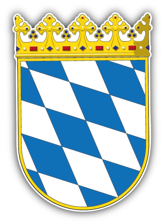 Bavaria State Coat of Arms Germany Car Bumper Sticker Decal - Etsy