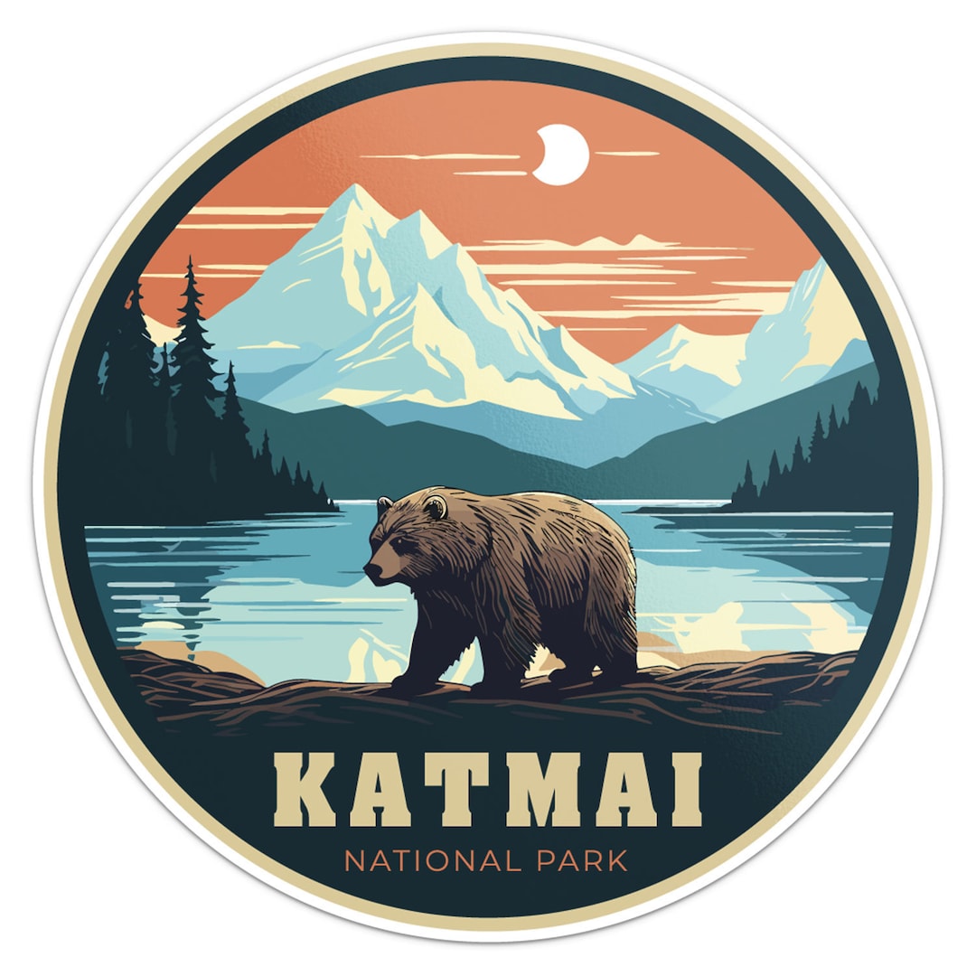 Katmai National Park Sticker Car Bumper Decal - Etsy
