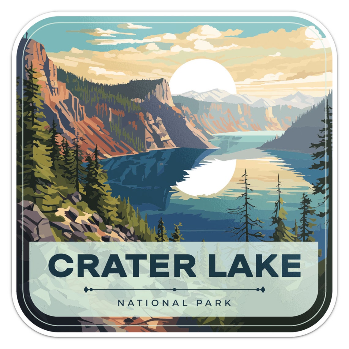 Crater Lake National Park Sticker Car Bumper Decal - Etsy