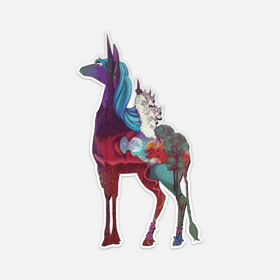 The Unicorn Sticker Car Bumper Decal - Etsy