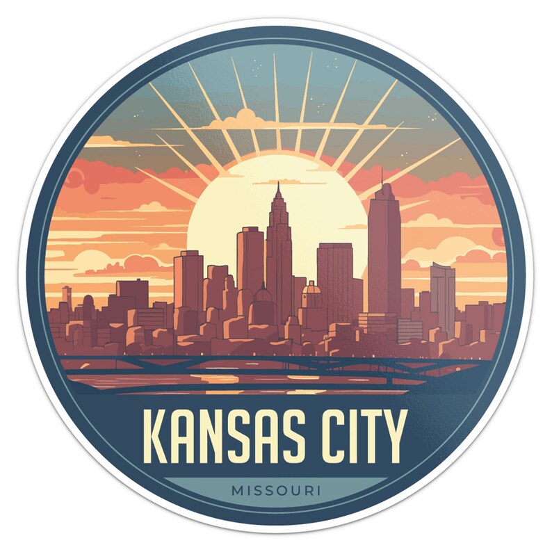 Kansas City Sticker Car Bumper Decal - Etsy