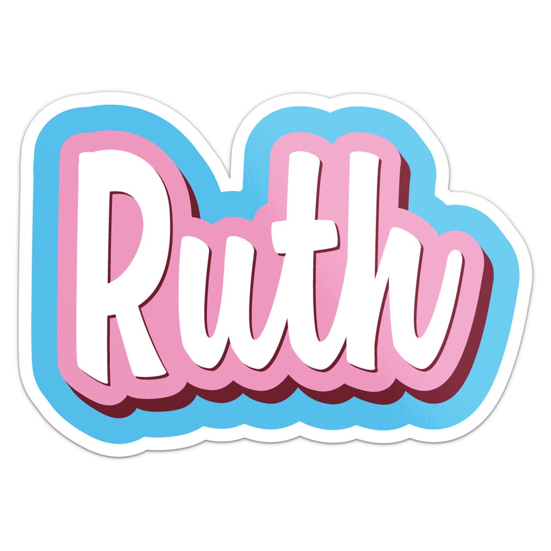 Cartoon Ruth Name Sticker Car Bumper Decal - Etsy