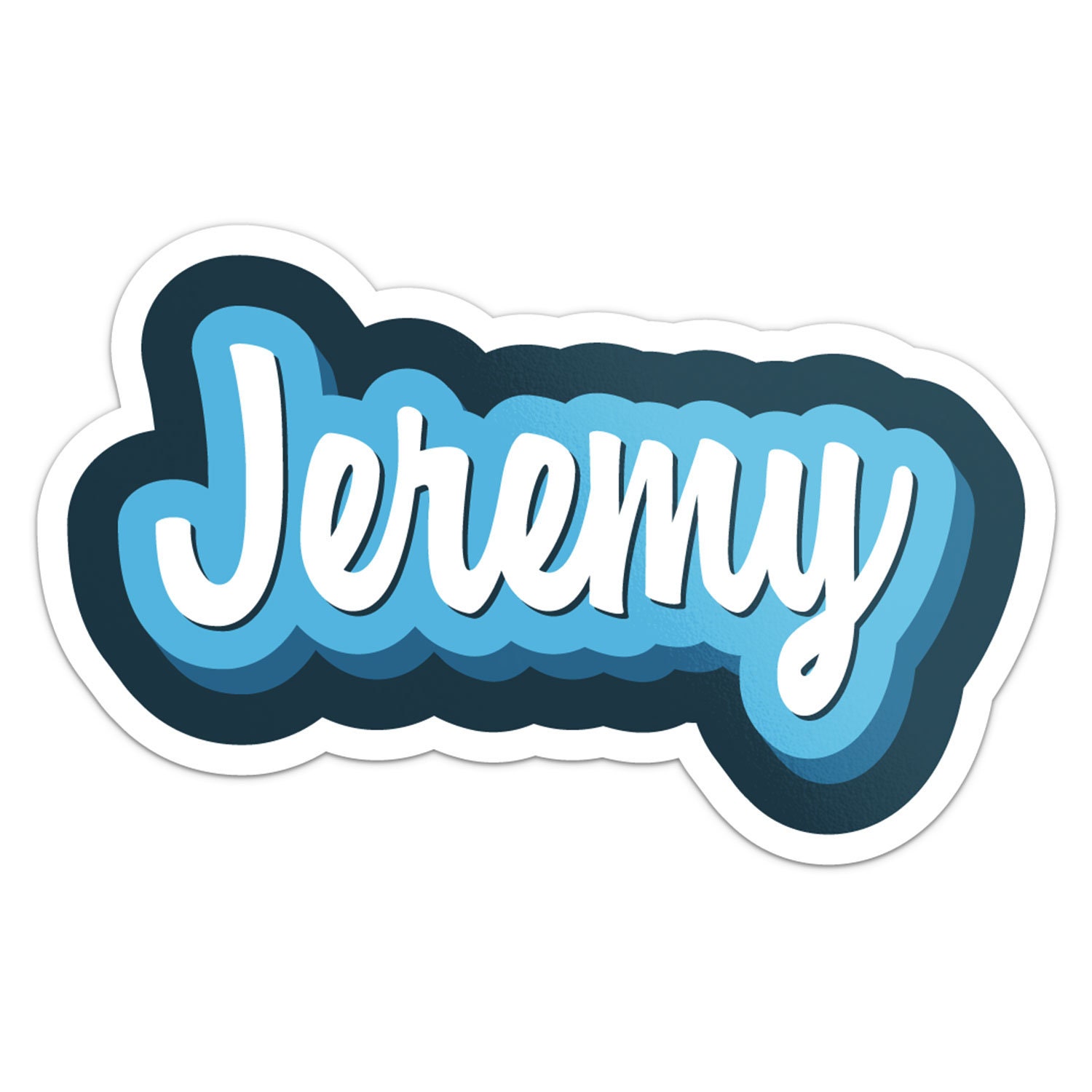 Cartoon Jeremy Name Sticker Car Bumper Decal - Etsy