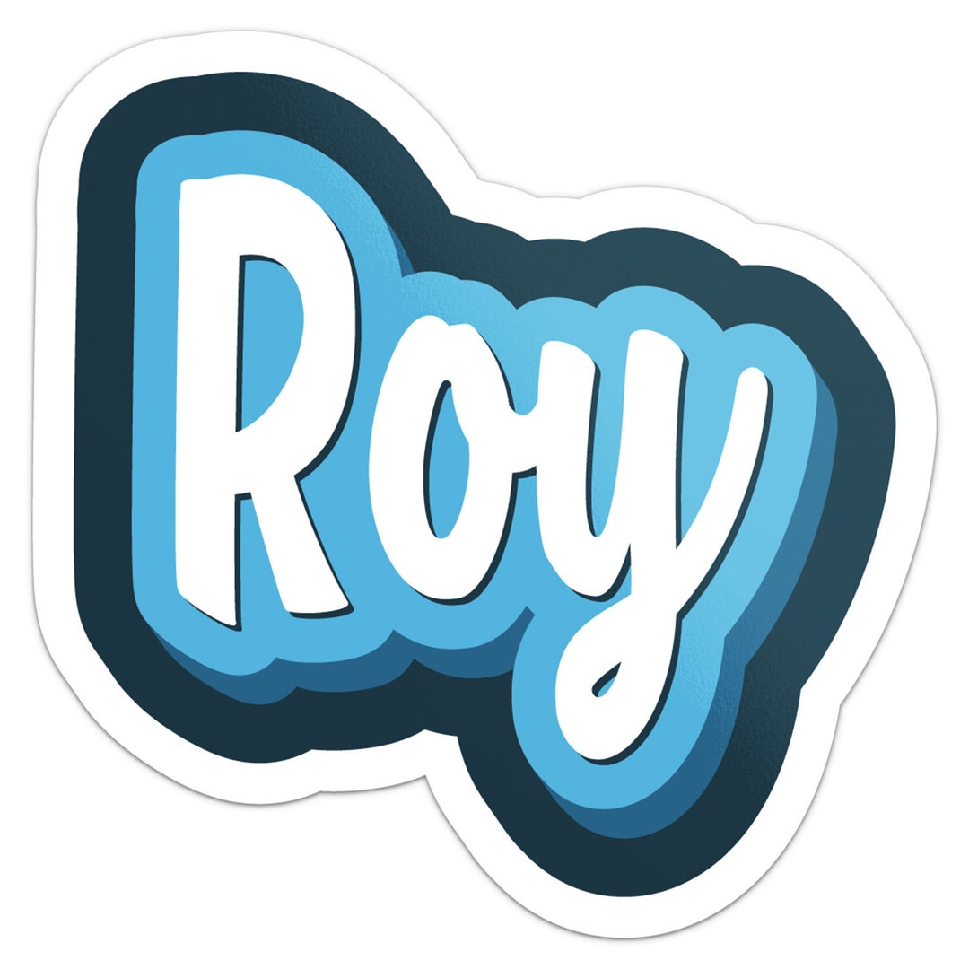 Cartoon Roy Name Sticker Car Bumper Decal - Etsy