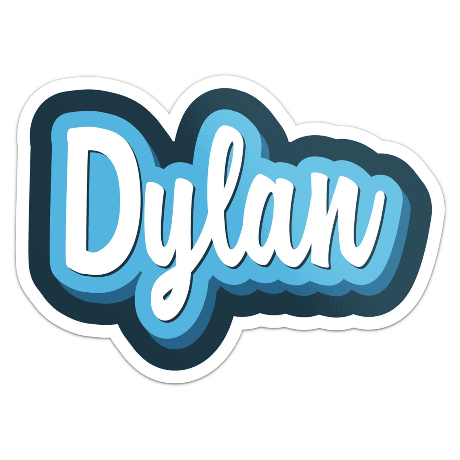 Cartoon Dylan Name Sticker Car Bumper Decal - Etsy