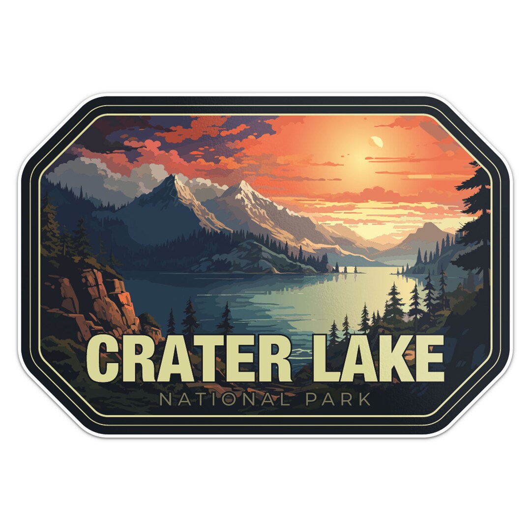 Crater Lake National Park Sticker Vinyl Car Bumper - Etsy