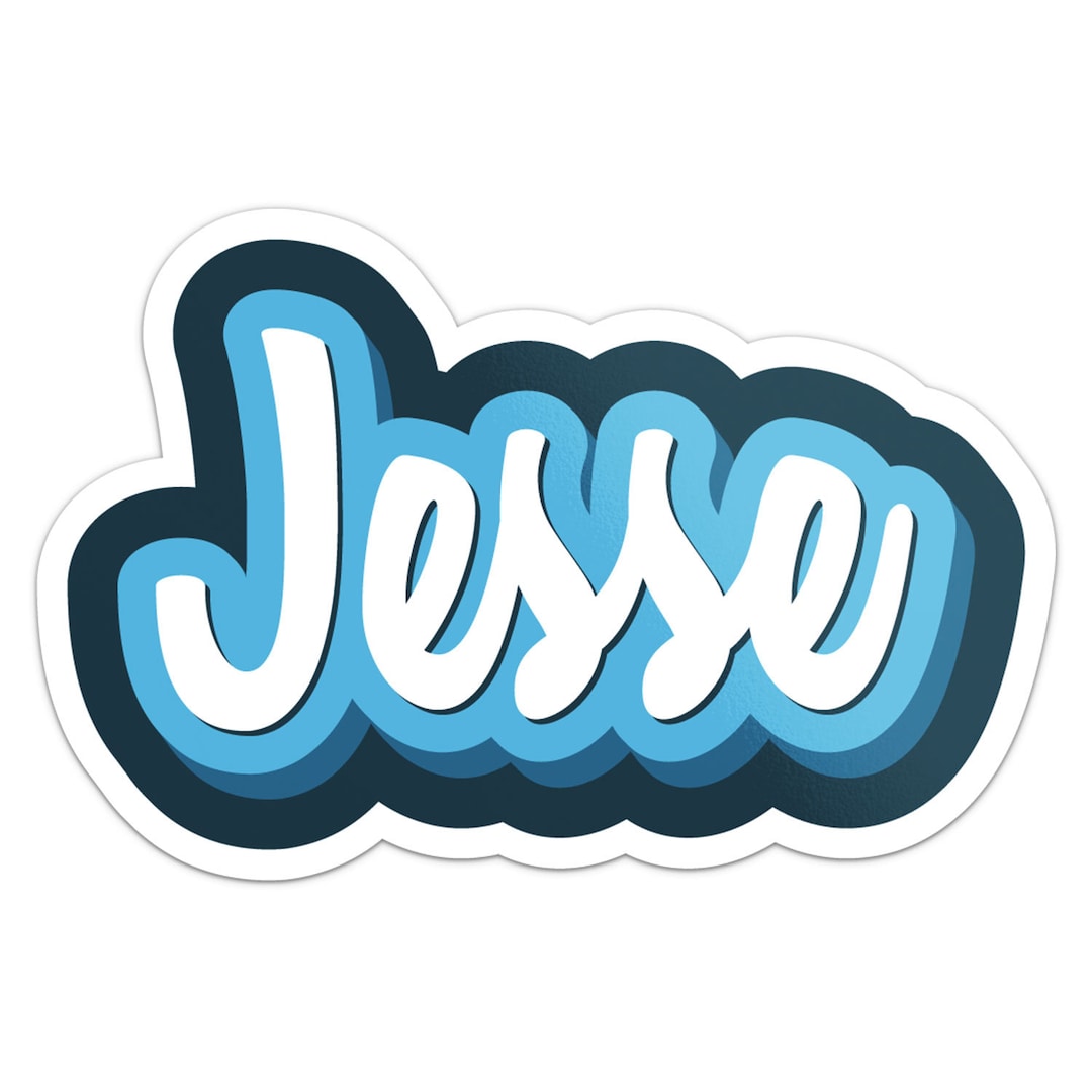 Cartoon Jesse Name Sticker Car Bumper Decal - Etsy