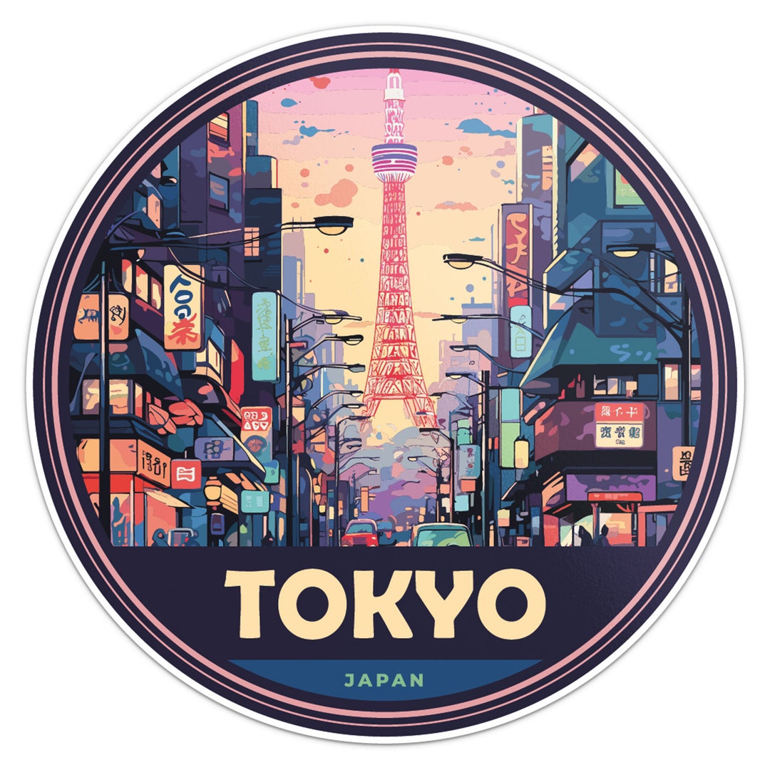Japan Tokyo City Vinyl Sticket Car Bumper Decal - Etsy