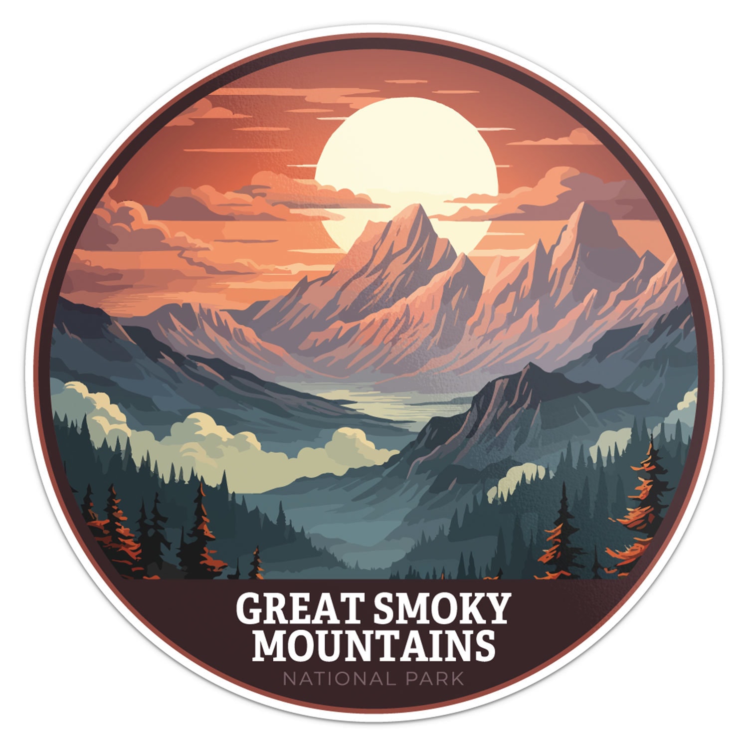 Great Smoky Mountains National Park Sticker Car Bumper Decal - Etsy
