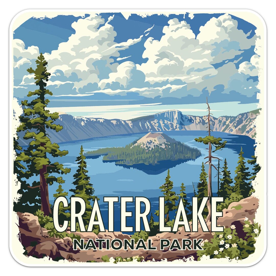 Crater Lake National Park Car Bumper Sticker Decal - Etsy
