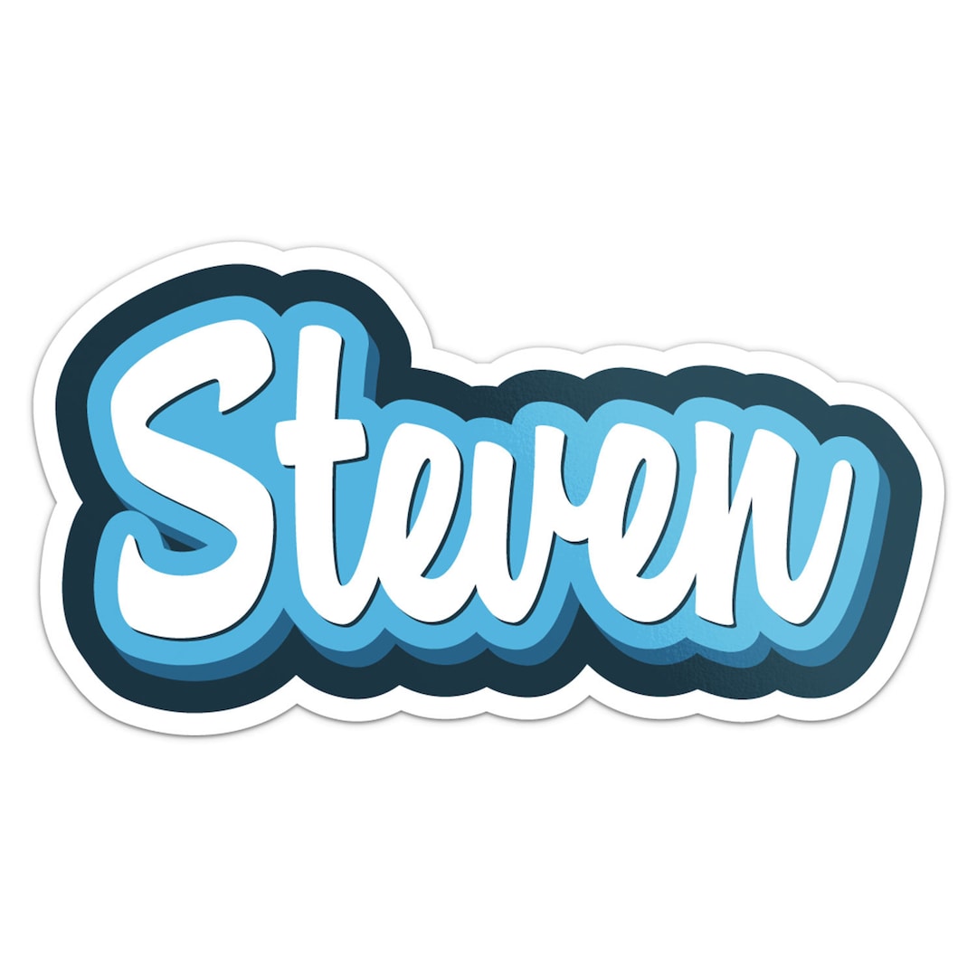 Cartoon Steven Name Sticker Car Bumper Decal - Etsy