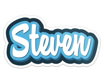 Steven Name Sticker Car Bumper Decal - Etsy