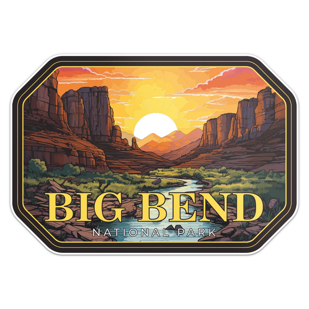 Big Bend National Park Sticker Vinyl Car Bumper - Etsy