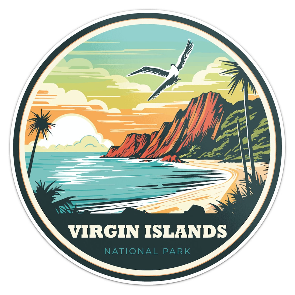 Virgin Islands National Park Sticker Car Bumper Decal - Etsy