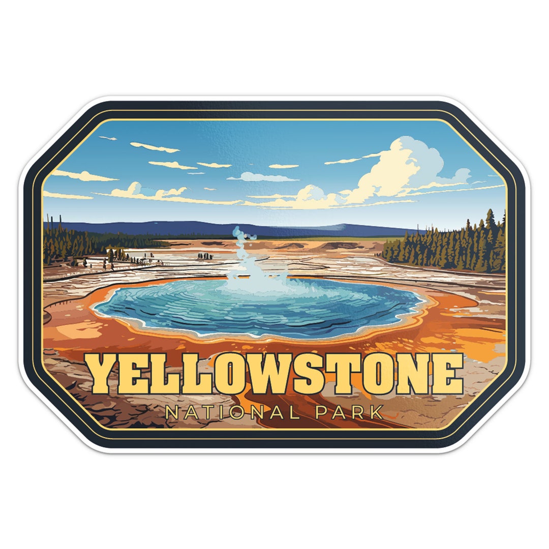 Yellowstone National Park Sticker Vinyl Car Bumper - Etsy