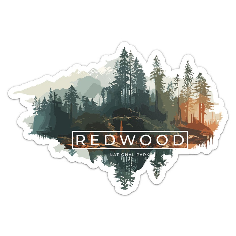 Redwood National Park Sticker Vinyl Car Bumper Decal - Etsy