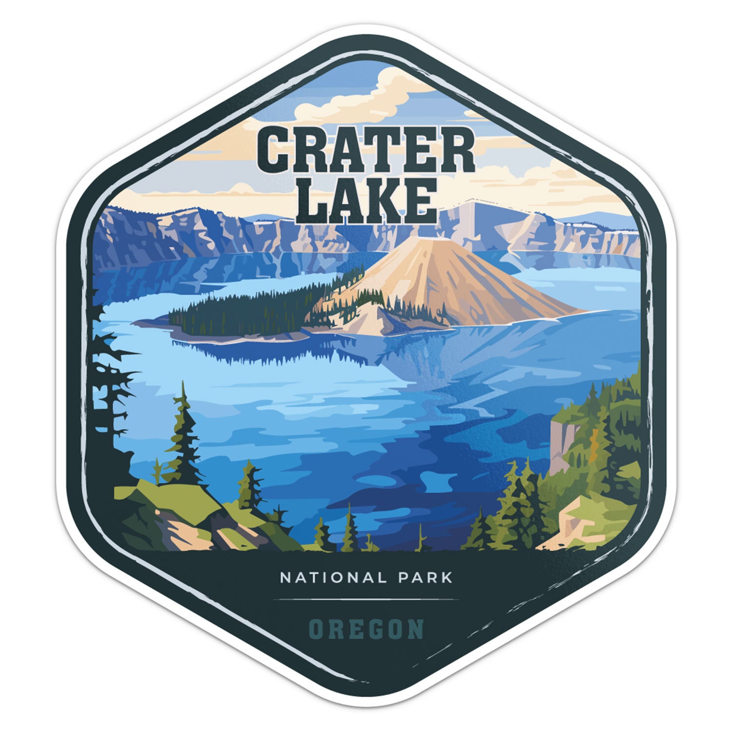 Crater Lake National Park Sticker Car Bumper Decal - Etsy