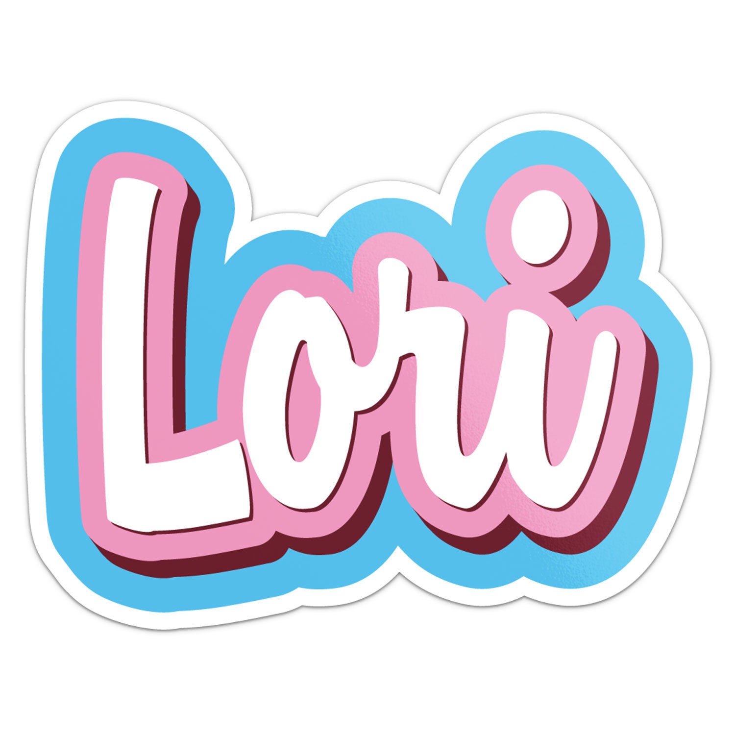 Cartoon Lori Name Sticker Car Bumper Decal - Etsy