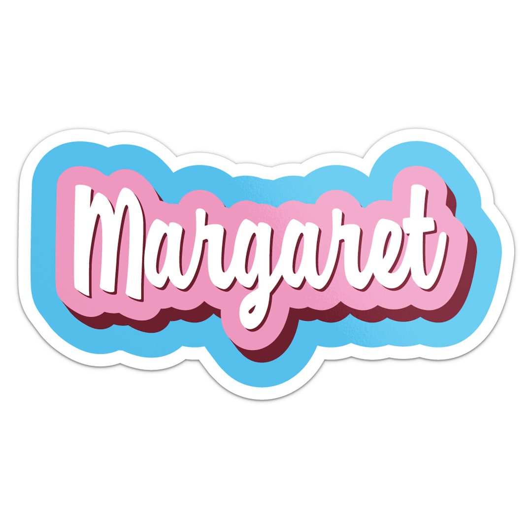 Cartoon Margaret Name Sticker Car Bumper Decal - Etsy