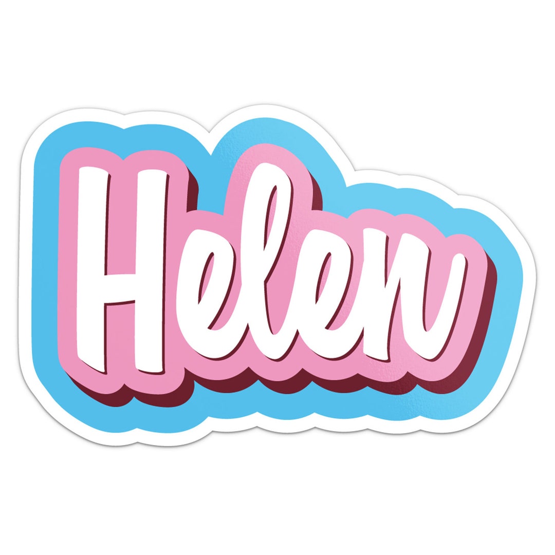 Cartoon Heather Name Sticker Car Bumper Decal - Etsy