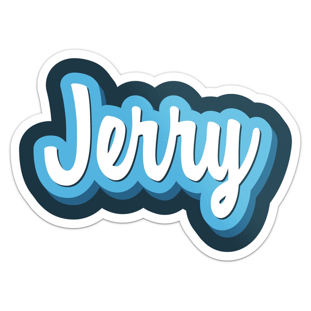 Cartoon Jerry Name Sticker Car Bumper Decal - Etsy