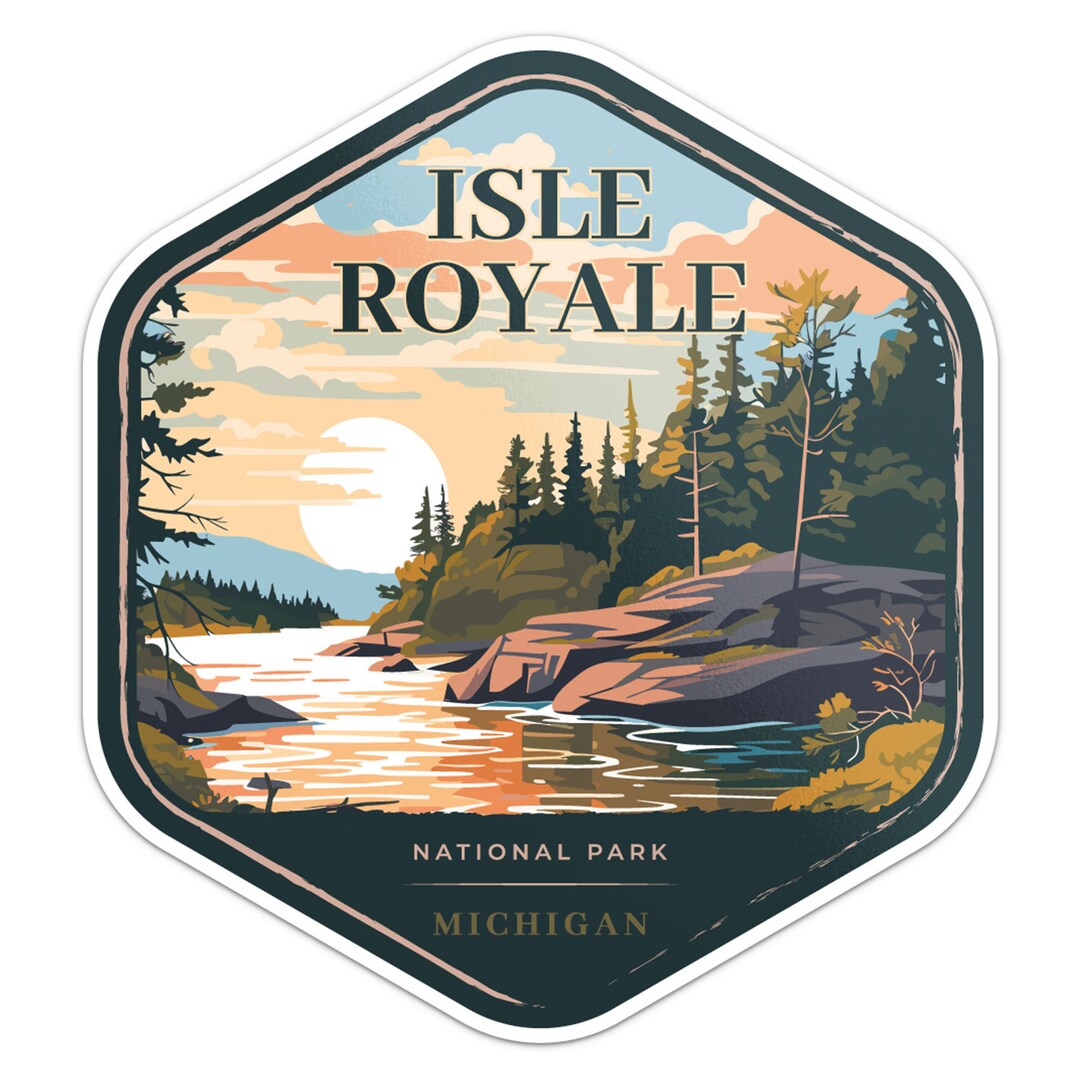 Isle Royale National Park Sticker Car Bumper Decal - Etsy