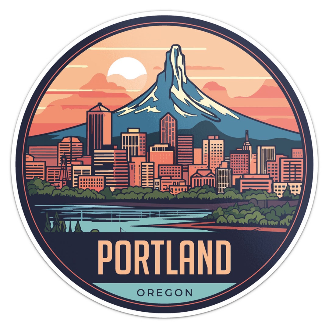 Portland City Sticker Car Bumper Decal - Etsy