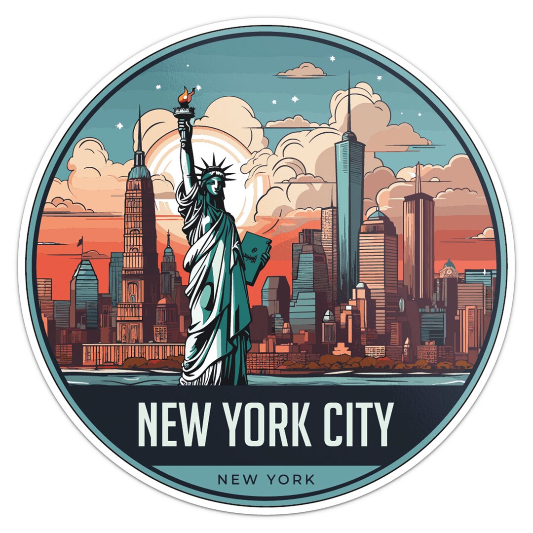 New York City Sticker Car Bumper Decal - Etsy